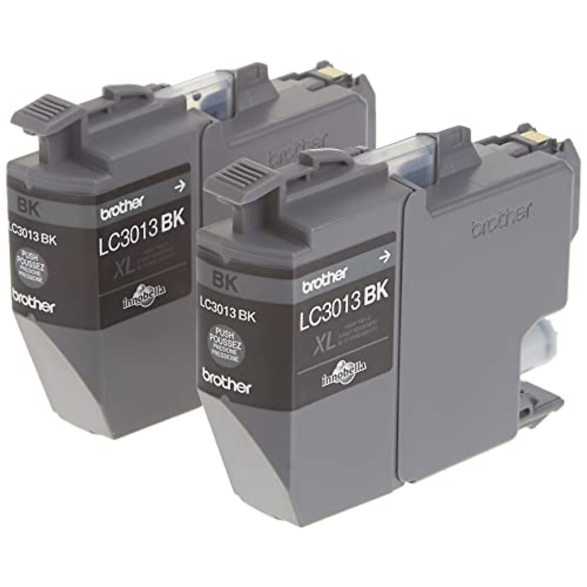 Brother Genuine LC30132PKS 2-Pack High Yield Black Ink Cartridges, Page Yield Up to 400 Pages/Cartridge, LC3013