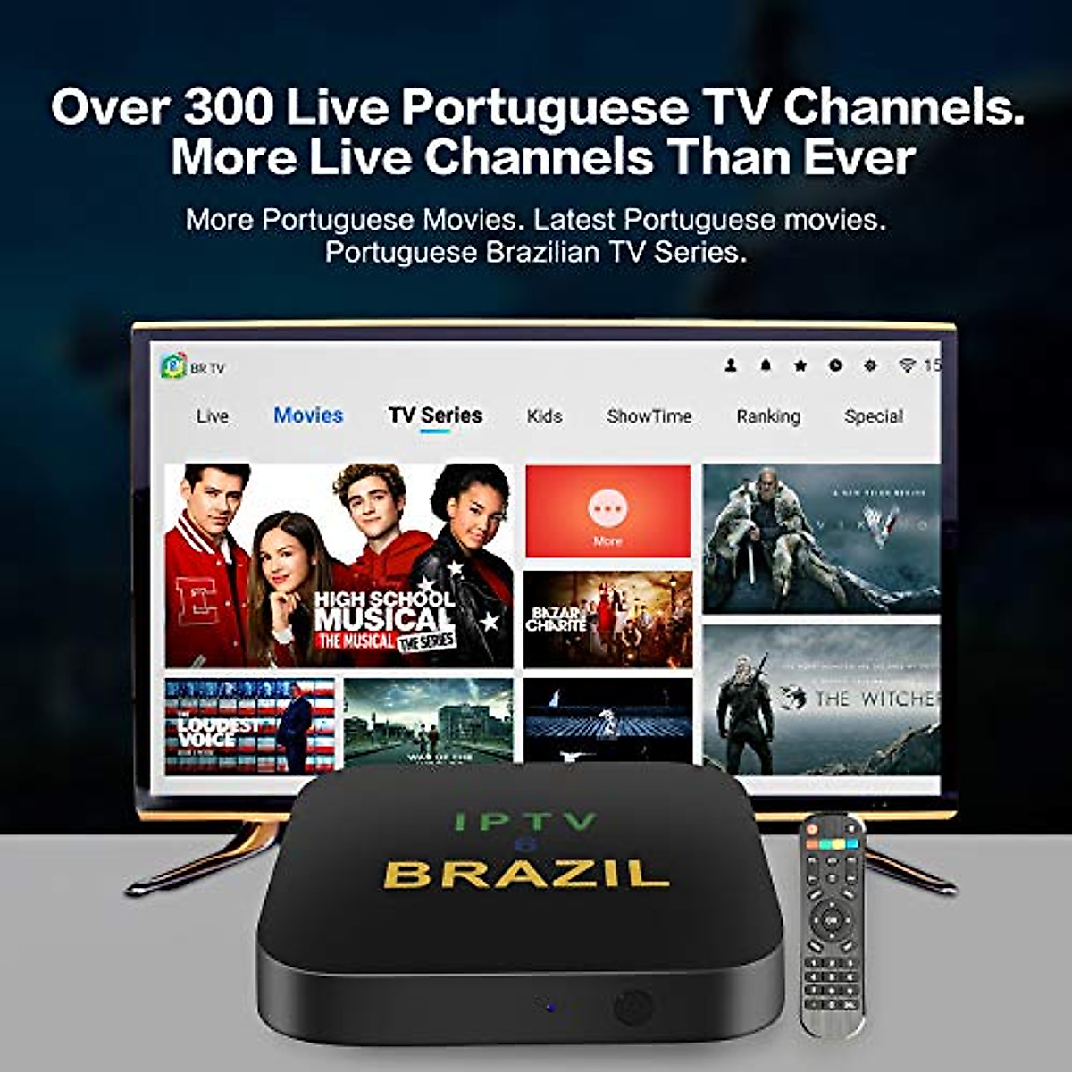 2023 Brazilian IPTV Brazil Box Mini Size Remote Control ARM Cortex A53 CPU ARM Mali-450 GPU