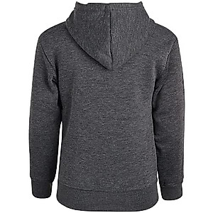 Quad Seven Boys' Fleece Jogger Set - 4 Piece Basic Solid Pullover Hoodie and Sweatpants (Size: 8-18), Size 8/10, Navy/Charcoal