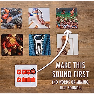 Blue Orange Games What's That Sound? A Sound-Mimicking Party Game for Kids and Adults of All Ages, 3 to 6 Players.