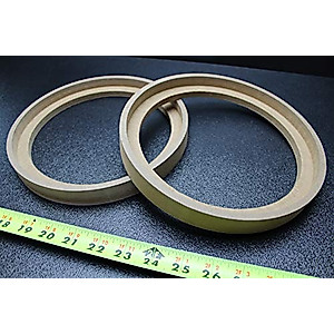 2 MDF Speaker Ring Spacer 8 BZ Bezel INCH Wood 3/4 Thick Fiberglass Box RING-8BZ