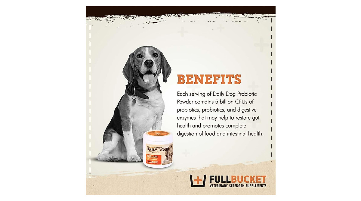 FullBucket Daily Dog Probiotic - Support Digestion