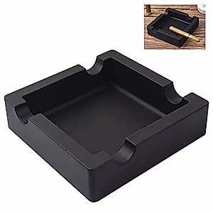 Outdoor Cigar Ashtrays Unbreakable Large Ring Gauge Silicone Ashtrays for Patio/Outside/Indoor/Home Decor with 4 Rest Cigar Holder Ash Tray Minimalistic