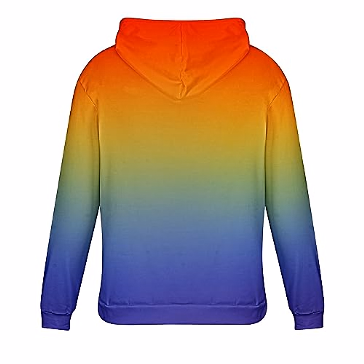 Jamgty Mens Fleece Hoodies Lightweight Long Sleeve Gradient 3D Graphic Print Pullover Sweatshirt for Christmas Halloween