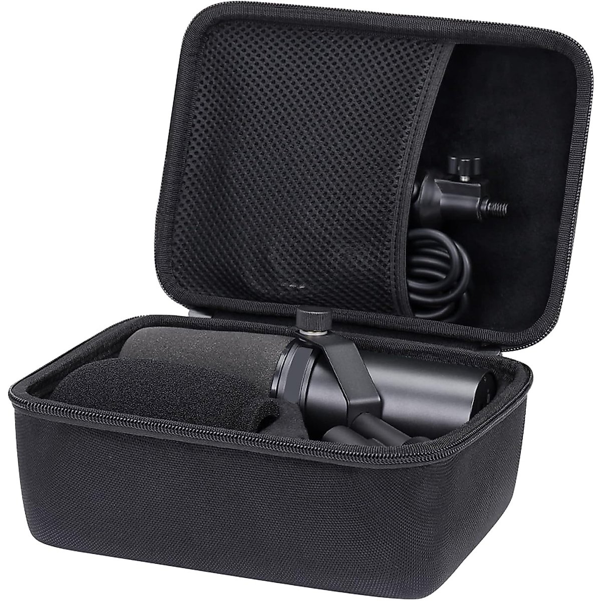 Aenllosi Hard Carrying Case Compatible with SM7B/MV7 SM7dB Vocal Dynamic Microphone for Broadcast (SM7B/MV7/ SM7dB)