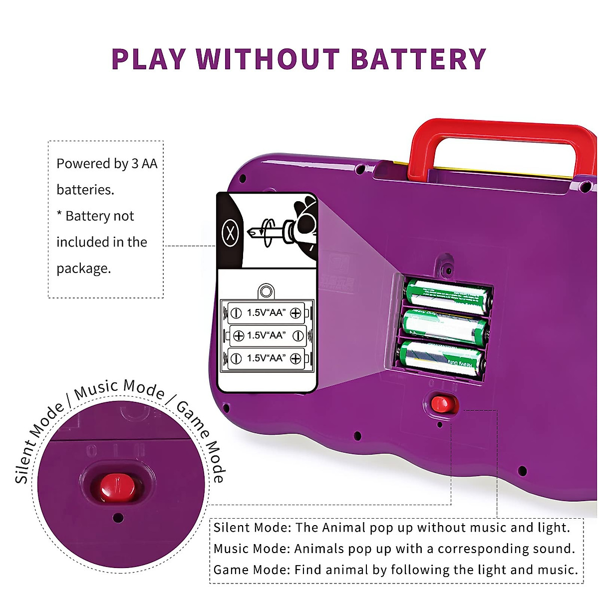 FS Toddler Pop Up Toy with Music and Light, Cause and Effect Toys for 6 9 12 18 Month Old Baby Toys, Early Learning Educational Toys for 1 2 3 Year Old Boy and Girls Gifts