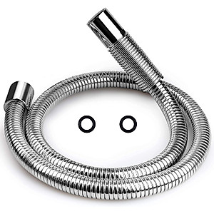 KOLLNIUN 38" Commercial Pre Rinse Hose Stainless Steel Flexible for Commercial Kitchen Sink Restaurant Industrial Dishwasher Faucet Pre-Rinse Sprayer Hose Replacement Part (96CM/38inch)