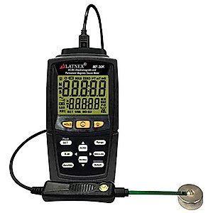 MF-30K AC/DC Gauss Meter with Certificate, Measures Magnetic Fields Strength and Pole(Residual Magnet, Permanent). Integrated High AC ElectroMagnetic Fields Level Measurement (<15000G/Milli Tesla)