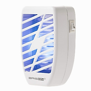 Indoor Bug Zapper Fly Zapper Mosquitos Zapper - Electric Portable Plug in Home Insects Zapper for removes Insects Mosquitos Files Bugs Gnats Moths - White