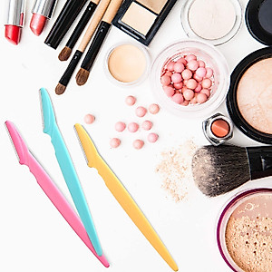 JORPETS 12 pcs Eyebrow Razor Trimmer, face Razor Eye Razor, dermaplaning Razor Blades Beauty eyepow Shaper Razors Women