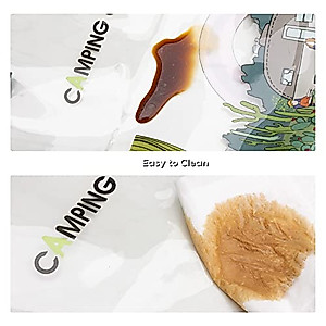 RVGUARD Clear Tote Bag, 13-3/8” x 14-1/2” x 4” Reusable Grocery Bag, RV Style Multipurpose Shopping Tote, Daily Utility Bag