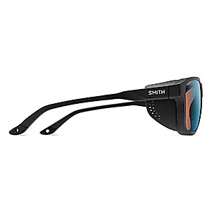 SMITH Embark Sunglasses – Performance Sports Sunglasses with Removable Side Shields for Skiing, Snowboarding & More – For Men & Women – Matte Black + Copper Blue Mirror ChromaPop Photochromic Lenses