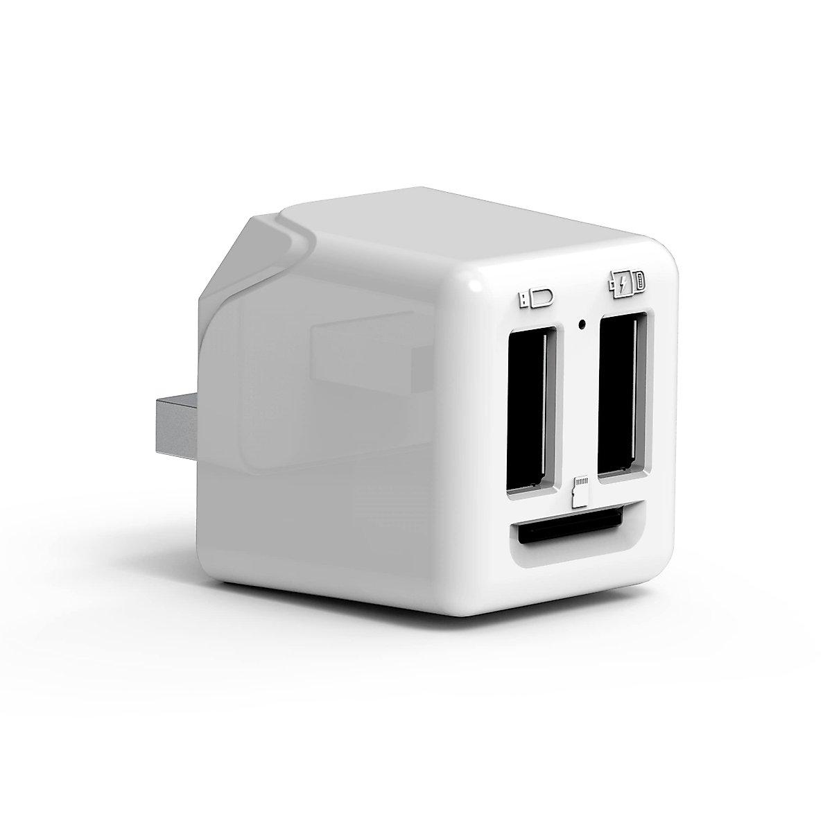 SPT iLink Backup Automatically Backup Photos and Videos While Charging of iPhone and iPad with iPhone Backup Storage and 256 bit Encryption 【SD Card and USB Not Included】