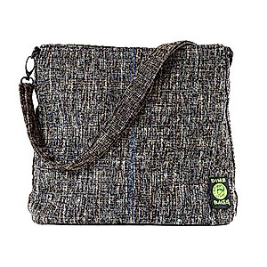 DIME BAGS Urban Tote | Hemp Unisex Purse | Spacious Storage and Adjustable, Removable Shoulder Strap (Concrete)