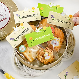 Tomnk Cellophane Bags, 4.5 x 6.5 Inches Self Sealing Cellophane Bags 350 Pack Resealable Clear Cookie Bags for Bakery, Chocolate Wrapping & Packaging