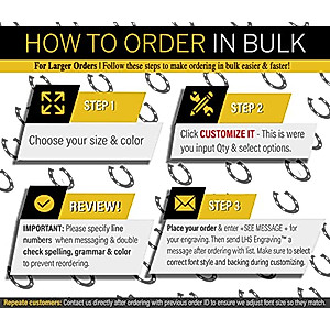 LHS | Horse Stall Name Plate, 2x8 Personalized Stall Signs, UV Protected, All Weather Adhesive, Hanging, Mounting or Other, Plastic with Red Letters | Made in USA - B19