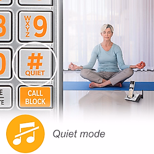 AT&T CL82407 DECT 6.0 4-Handset Cordless Phone for Home with Answering Machine, Call Blocking, Caller ID Announcer, Intercom and Long Range, Silver