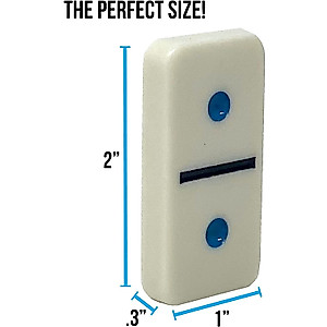 Regal Games - Double 12 Mexican Train Dominoes - Colored Dots Set - Fun Family-Friendly Dominoes Game - Includes 91 Tiles, Collector's Case & Plastic Hub w 9 Plastic Trains - Ideal for 2-8 Players