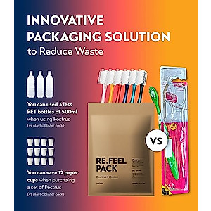 PECTRUS Extra Soft Manual Toothbrushes for Adults, Regular Size Head, Paper Package, Ultra Soft Toothbrushes for Adults & Elders, Sensitive Teeth and Receding Gums, Pack of 12 (Super Soft)