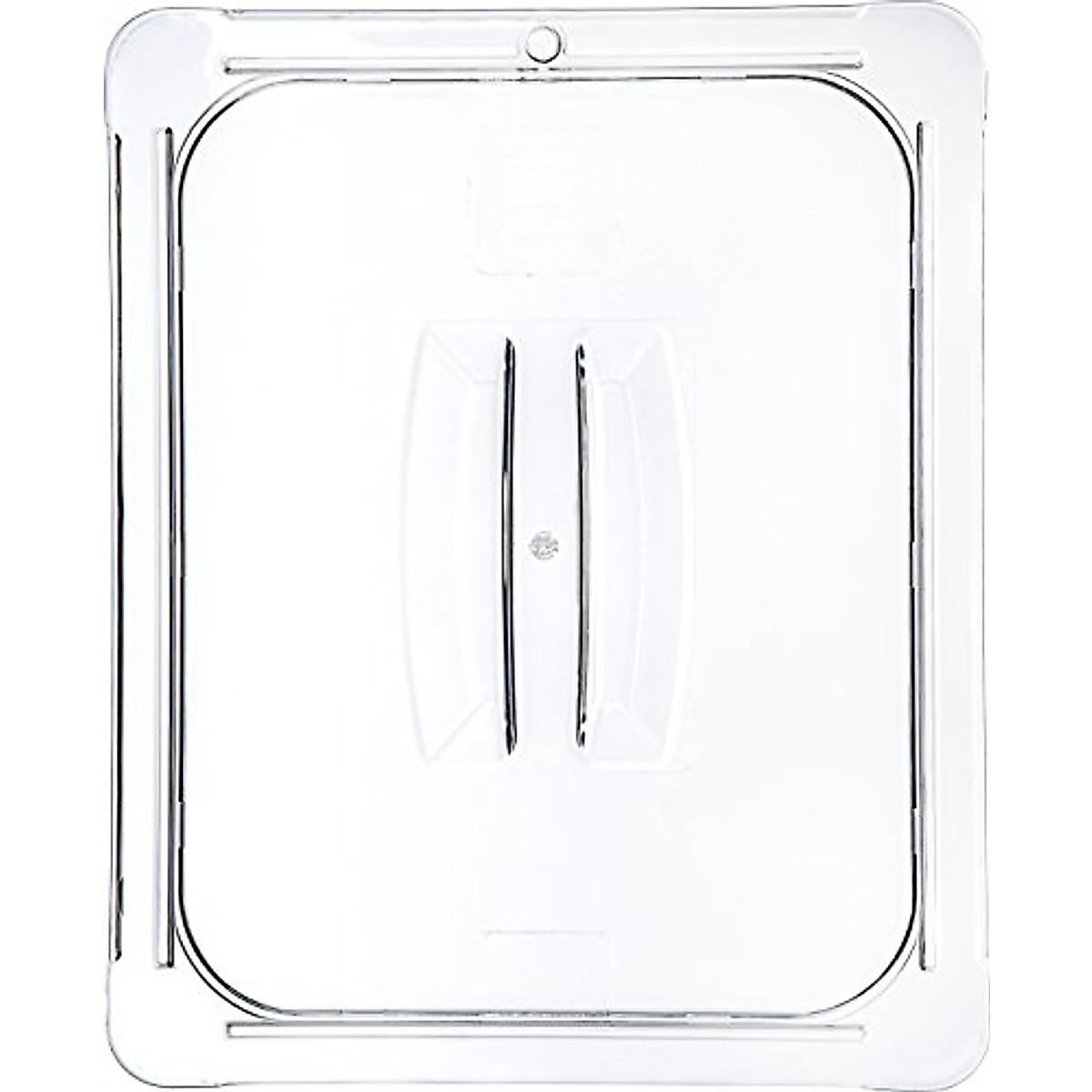 Carlisle FoodService Products 10230U07 StorPlus Half Size Polycarbonate Universal Handled Food Pan Lid, Clear