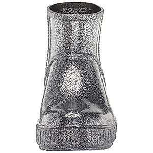 UGG K DRIZLITA Rain Boot, Glitter Grey, 3 US Unisex Little Kid