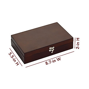 Hathaway Premium Domino Set w/Wooden Carry Case Premium Domino Set w/Wooden Carry Case, Walnut