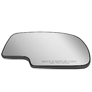 DNA MOTORING SMP-059-R Factory OE Style Right/Passenger Side Door Rear View Mirror Glass Lens [Compatible with 99-07 Silverado & Sierra / 00-06 Suburban & Tahoe / 02-06 Avalanche (with Heat)]
