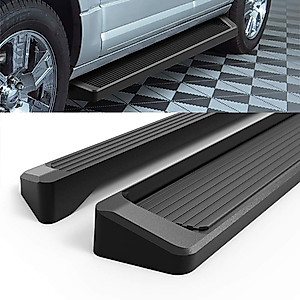 APS Black Running Boards Style Compatible with Ford Expedition 1997-2017 (Exclude EL Model) (Not Fit Funkmaster Flex Edition) (Nerf Bars Side Steps Side Bars)
