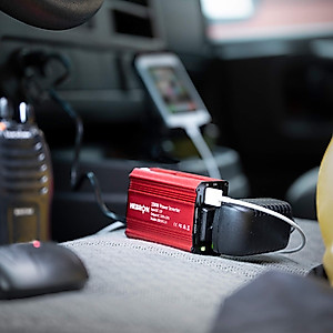 Hebron 150w Car Power Inverter – Portable 12V DC to 110V AC Charger – Cigarette Lighter Adapter – 2 USB Ports and 1 US AC Outlet