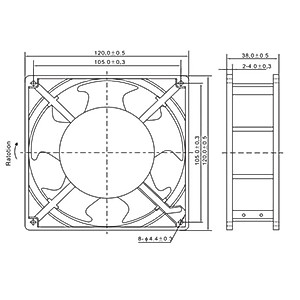 OEM Metal Frame Housing W0301112 W0301101 Fan Motor Evaporator for ATOSA Under Counter Refrigerator MGF8401/MGF8401GR/MGF8402/MGF8403