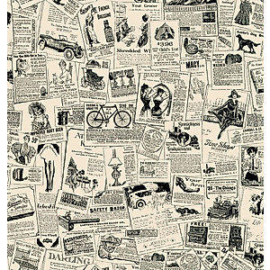 JZ·HOME 8212 Nautical Map Peel and Stick Wallpaper 17.7"x 9.8ft Vintage Removable Self-Adhesive Contact Paper Shelf Liner Furniture Vinyl Film for Kids Bedroom Home Decor