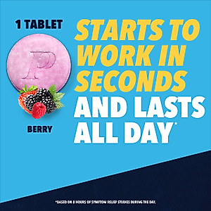 Pepcid Complete Acid Reducer + Antacid Chewable Tablets, Heartburn Relief, Berry, 25 Count