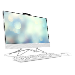 HP All-in-One 24 inch Desktop, 11th Generation Intel Core i5-1135G7 Processor, Intel Iris Xe Graphics Graphics, 8 GB RAM, 512 GB SSD, Windows 11 Home (24-df1370, Snow White)