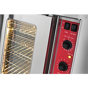 Kratos Commercial Convection Oven - Full Size Single Stack Oven for Restaurants, 54,000 BTU, Liquid Propane Powered (29Y-048-LP)