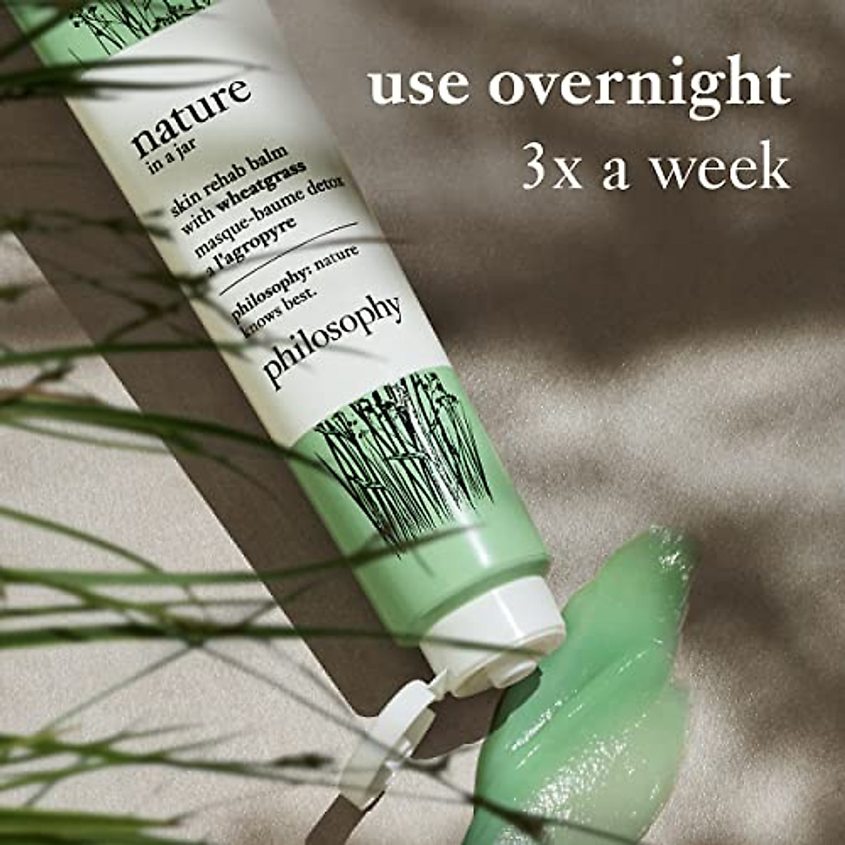 philosophy nature in a jar skin rehab balm with wheatgrass, 2.5 fl. oz.