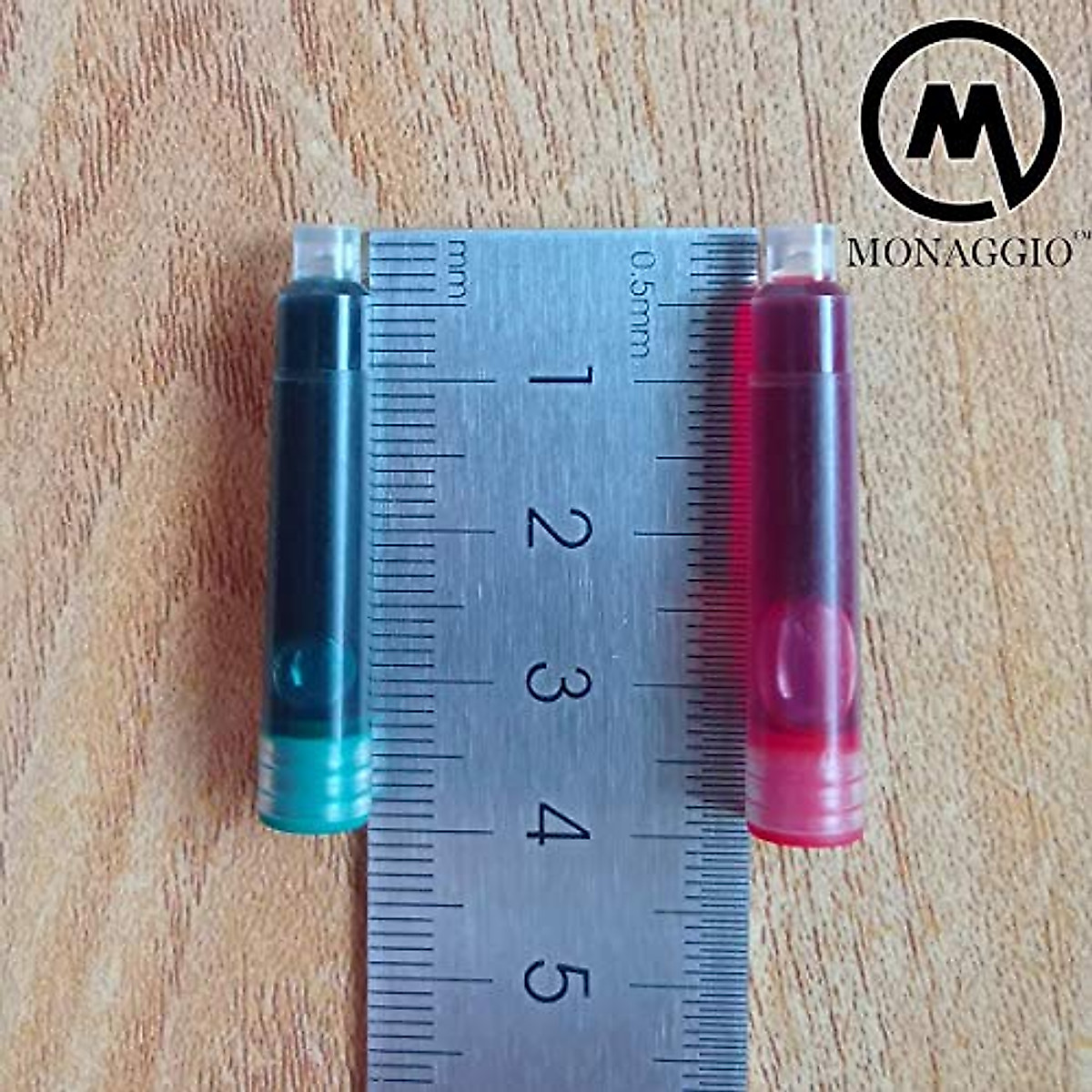 Extra Ink Cartridges for Most Fountain Pens Including Monaggio Pens. Fancy Pack of 20 Refill Cartridges for your Fountain Pens and Monaggio Pen: Blue, Purple, Green & Red