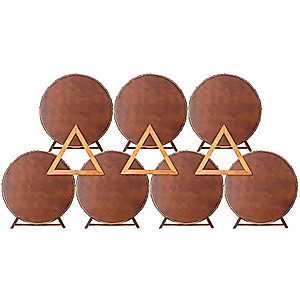 Vintiquewise Wooden Stackable Round Shaped Wine Barrel Wine Rack, 1 Rack