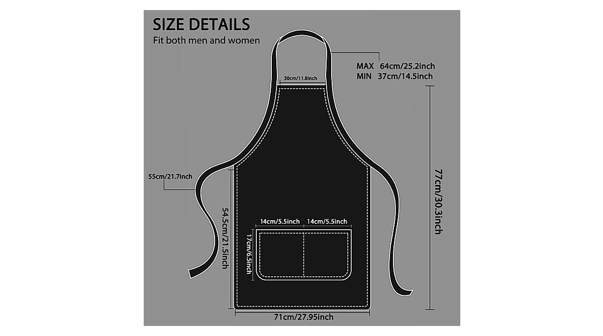 POFULL Papa Gift Flippin' Papa Apron for Fathers Day & Cooking