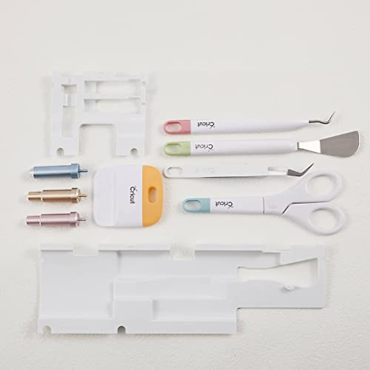 Duryeo Tool Storage Insert Compatible with Cricut Explore Air 2& Explore 3, Drawer Weeding Tools Kit Tray, Blades Housing Accessories Organizer (White, Blades Housing and Tools not Included)