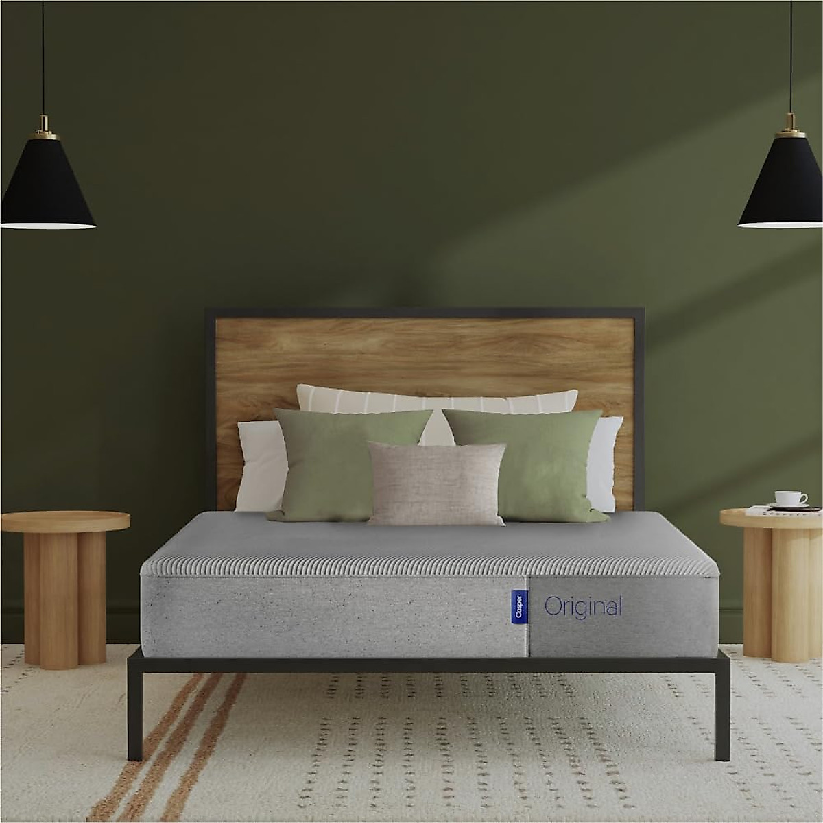 Casper Sleep Original Foam, King Size Mattress with Zoned SupportTM - Medium Firm Memory Foam Bed in a Box - 100-Night Trial - 10 Year Warranty - CertiPUR-US Mattress, Light Grey