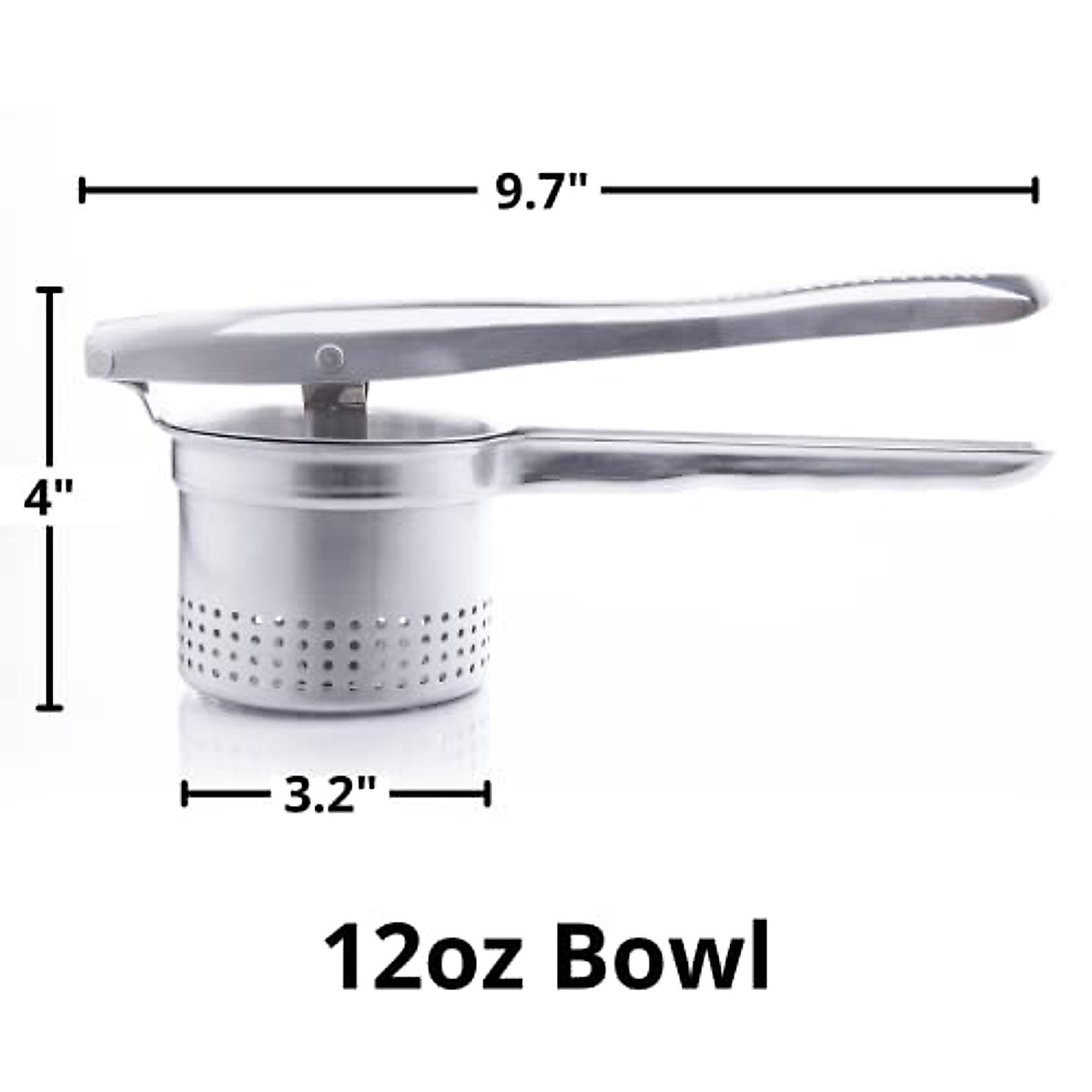 BEAST CANTEEN Potato Ricer Masher - 18/8 Stainless Steel Potato Ricer Press, Ricer for Mashed Potatoes, Mashed Potatoes Masher, Potato Ricer Stainless Steel Professional, Ricer Kitchen Tool