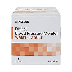 McKesson Digital Blood Pressure Monitor, Wrist Cuff, One Size Fits Most, 1 Count