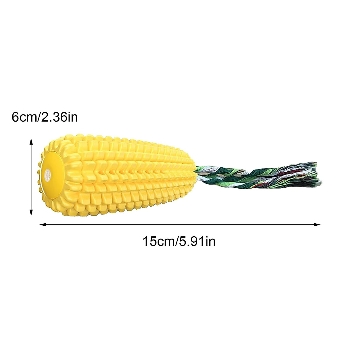 Rubber Chew Dog Toys, Dog Chew Toys, Puppy Toothbrush Clean Teeth Interactive Corn Toys, Dog Toys Aggressive Chewers Meduium Large Breed, Corn Dog Toy