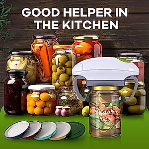 Homelet Electric Jar Opener for Weak Hands Automatic Powerful Effortless Bottle Jar Opener Hand Free Prime Unique Kitchen Gadget for/Arthritics/Senior/Women/Chef Lid Gripper for All Size Caps