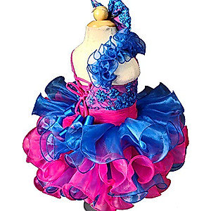 Jenniferwu G135RP Infant Toddler Baby Newborn Little Girl's Pageant Party Birthday Dress ROYALPINK Size 4T