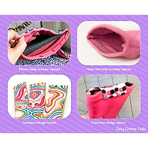 Patterned Fleece Ramp Covers for Small Animal Cages, 3 Pack, Customizable & Handmade, Midwest Critter Nation, Prevue Feisty Ferret