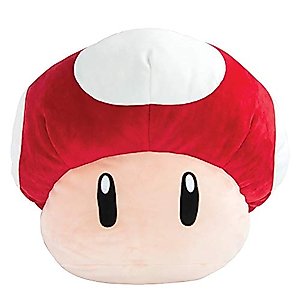 Club Mocchi- Mocchi- Nintendo Super Mario Plush - Red Mushroom Plushie - Collectible Jumbo Plushies - 22 Inch