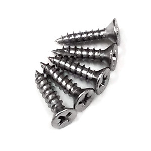 Hinge Outlet Polished Chrome Wood Screws for Hinges 9 x 1 Inch Inch - Fly Cut for Self Drilling - 24 Pack