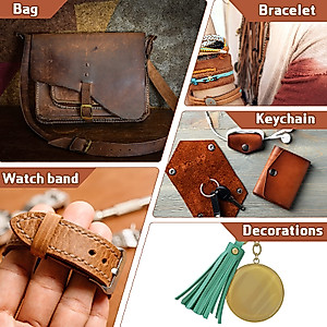 Amylove 30 Pcs Genuine Leather Sheets for Craft 12 x 7.8 Inch Tooling Leather Material 5lb