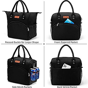 Insulated Lunch Bag for Women/Men, Reusable Lunch Box for Work Office School Picnic Beach, Freezable Large 16-Can Cooler Tote Bag Leakproof Lunch Bag for Adult Kids with Adjustable Shoulder Strap
